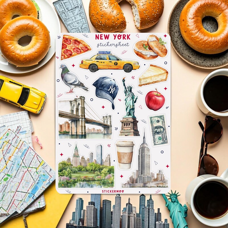New York Sticker - Etsy