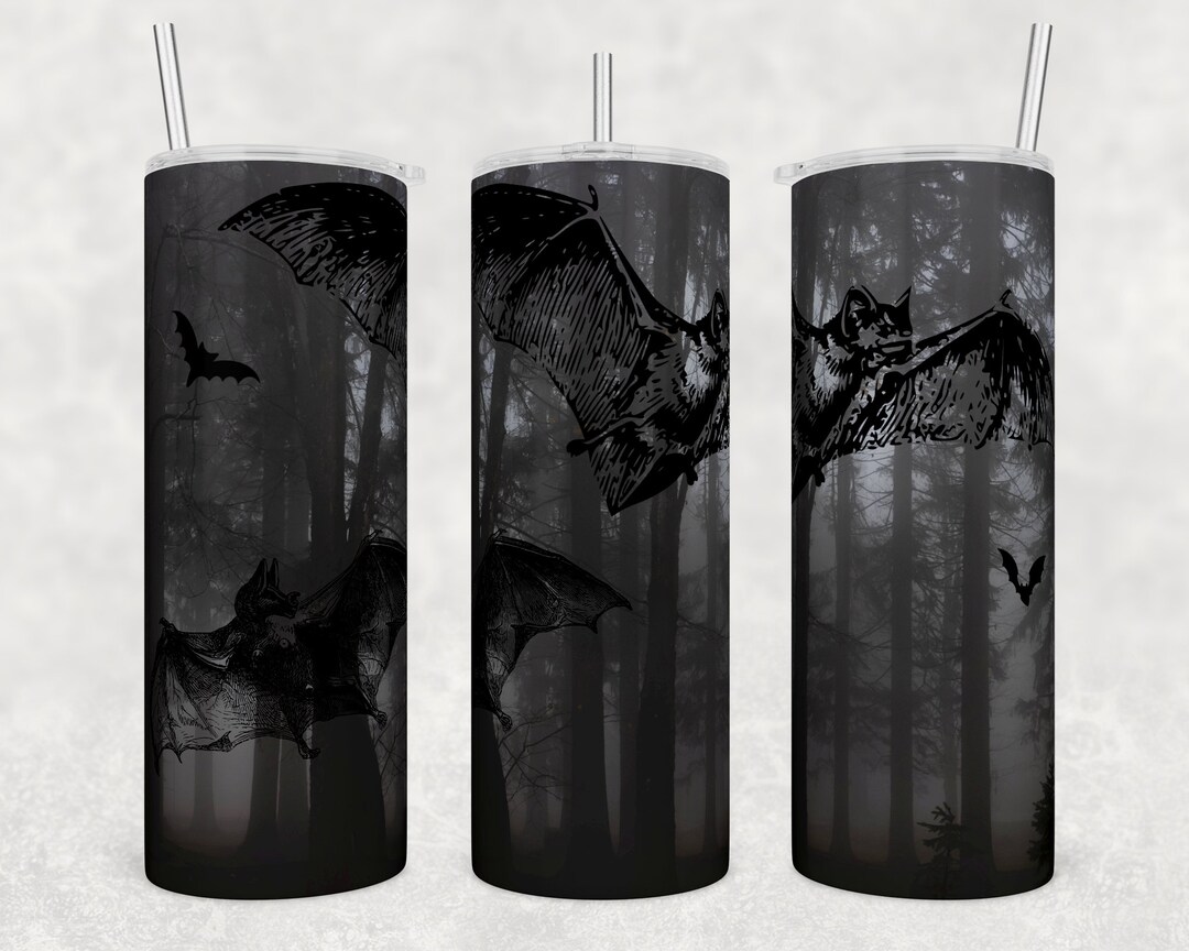 Spooky Gothic Bat Insulated Tumbler / Spooky Bat Cup / Gothic Bat ...