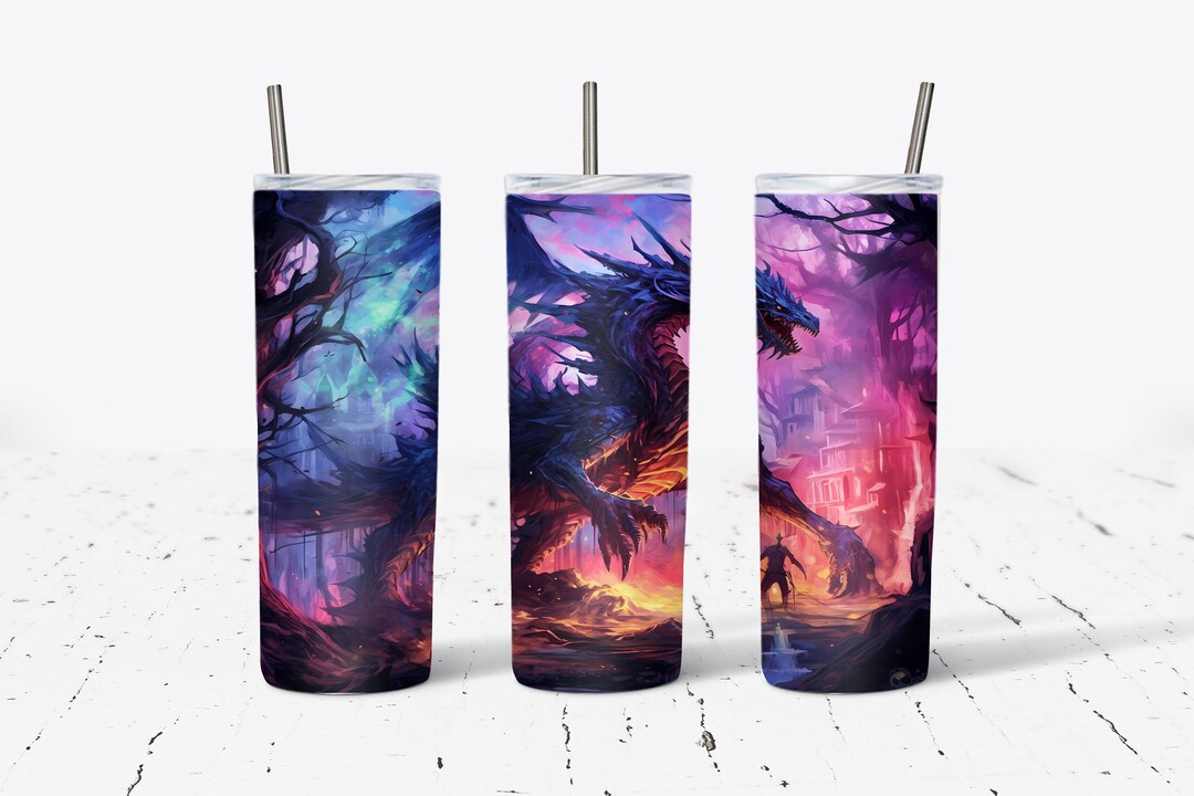 Dragon Insulated Tumbler / Dragon Gift / Gift for Dragon Lover / Dragon ...