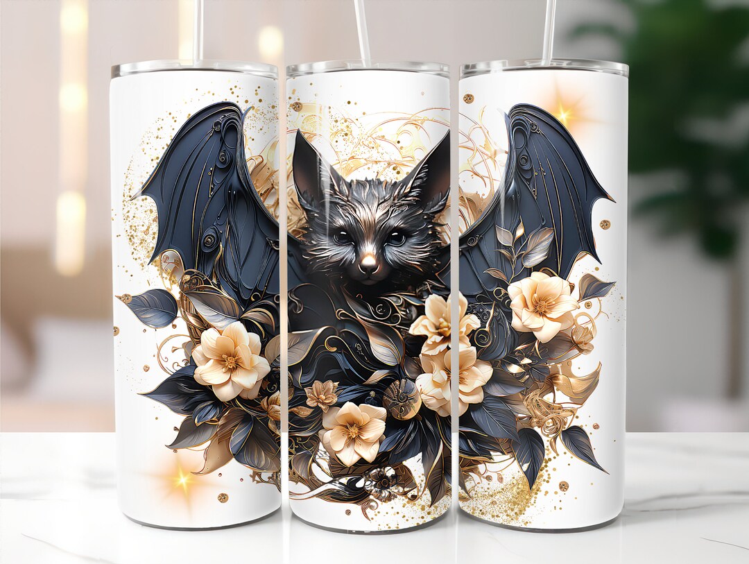 Spooky Bat Insulated Tumbler / Spooky Bat Tumbler / Halloween Tumbler ...