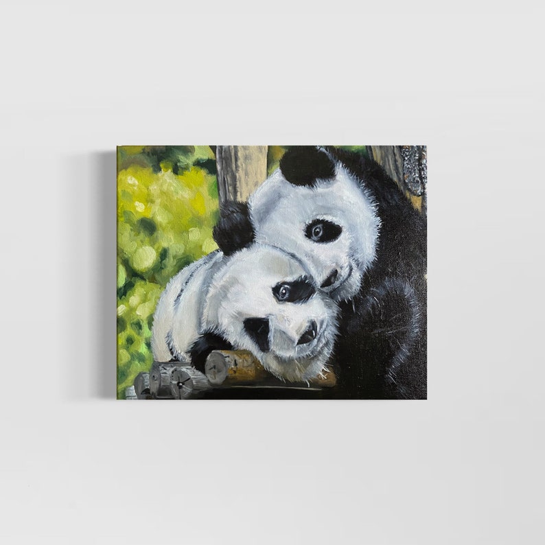 Cute Panda Art - Etsy