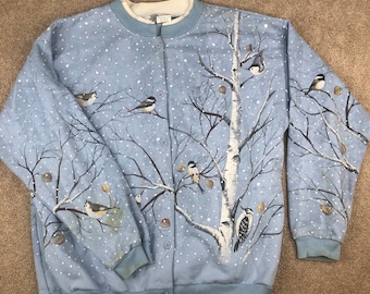 Bird Cardigan Sweater - Etsy