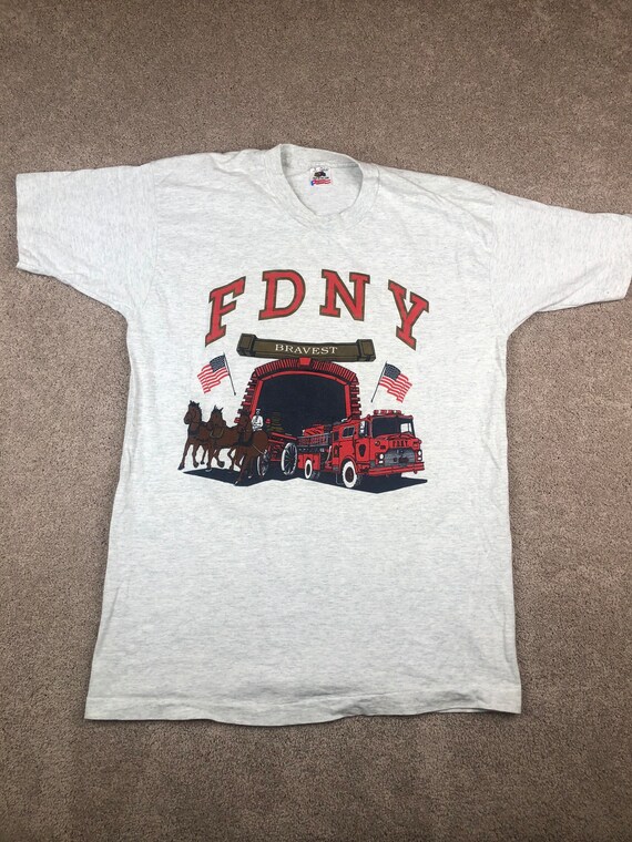 90s vintage fdny fire - Gem