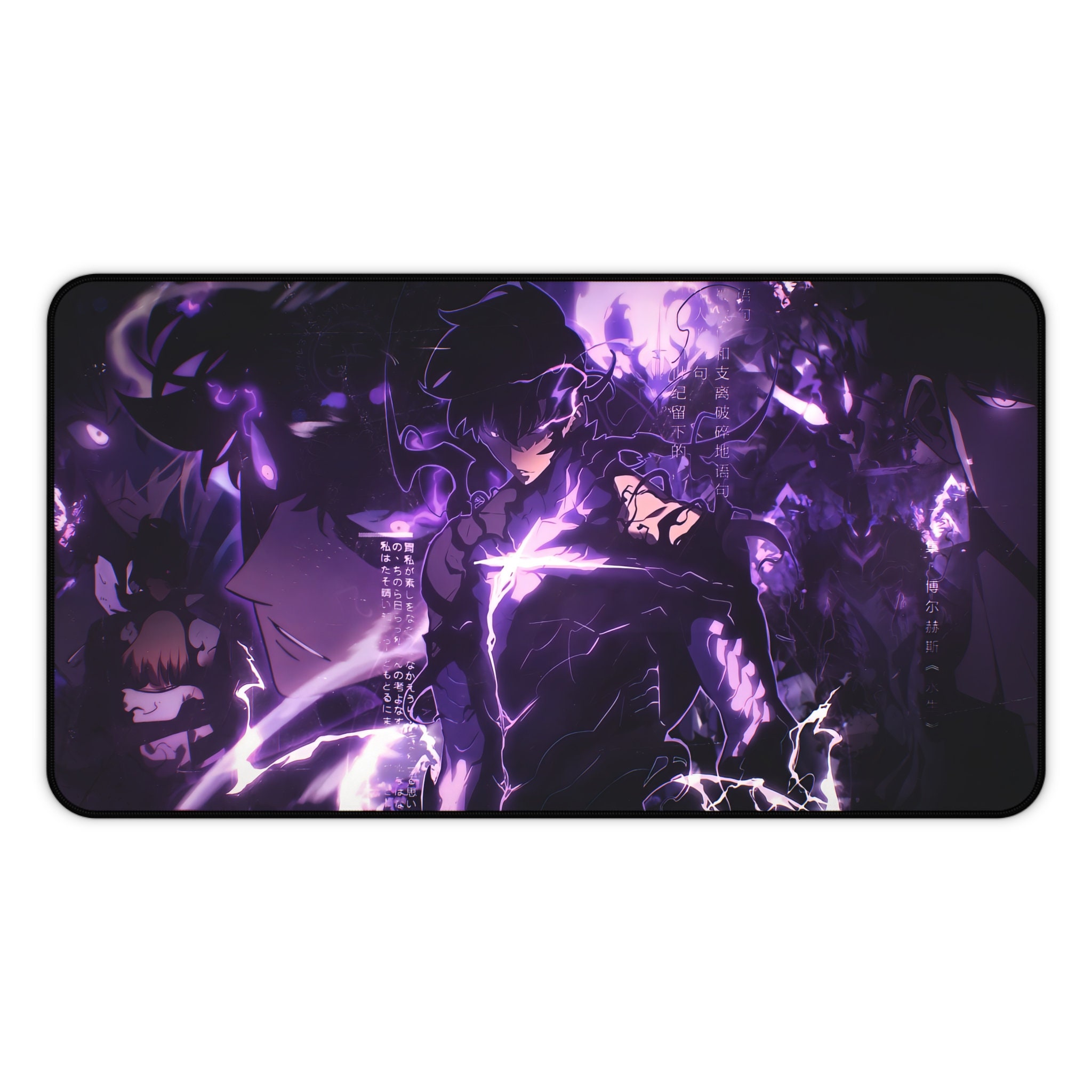 Solo Leveling Sung Jin Woo Mouse Pad Manga Anime XL Matte Trendy Desk ...
