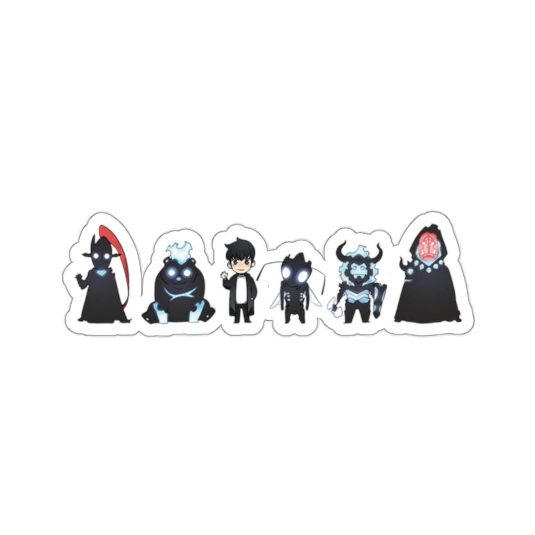 Solo Leveling Shadow Army Chibi Kiss-cut Stickers - Etsy