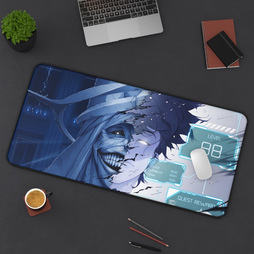 Solo Leveling Sung Jinwoo Mouse Pad Statue of God Mouse Pad Manga Anime ...