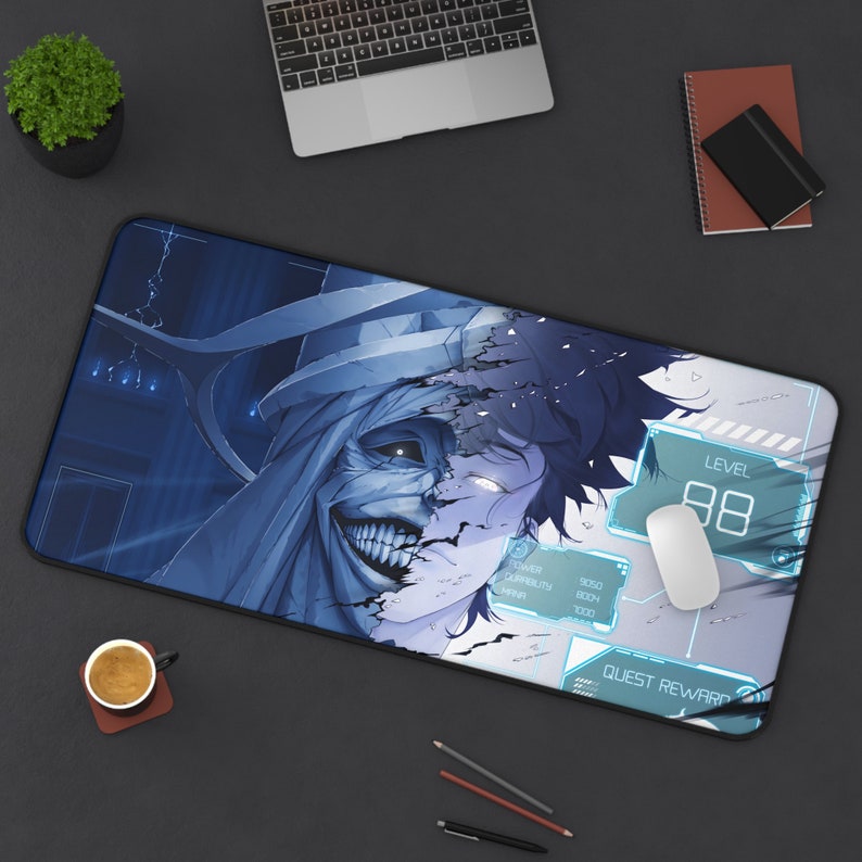 Solo Leveling Sung Jinwoo Mouse Pad Statue of God Mouse Pad Manga Anime ...