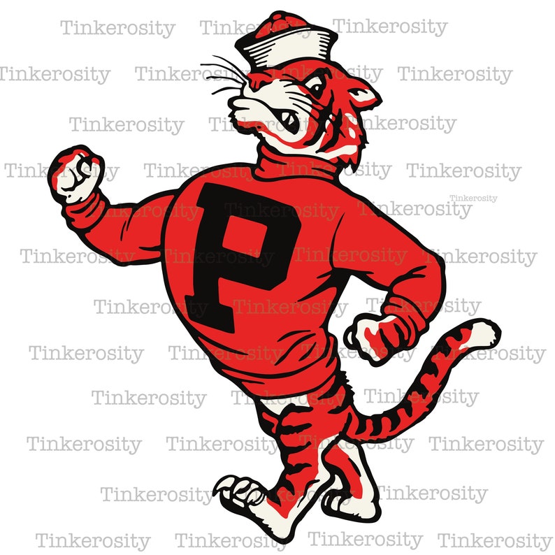Princeton Retro Tiger Printable - Etsy