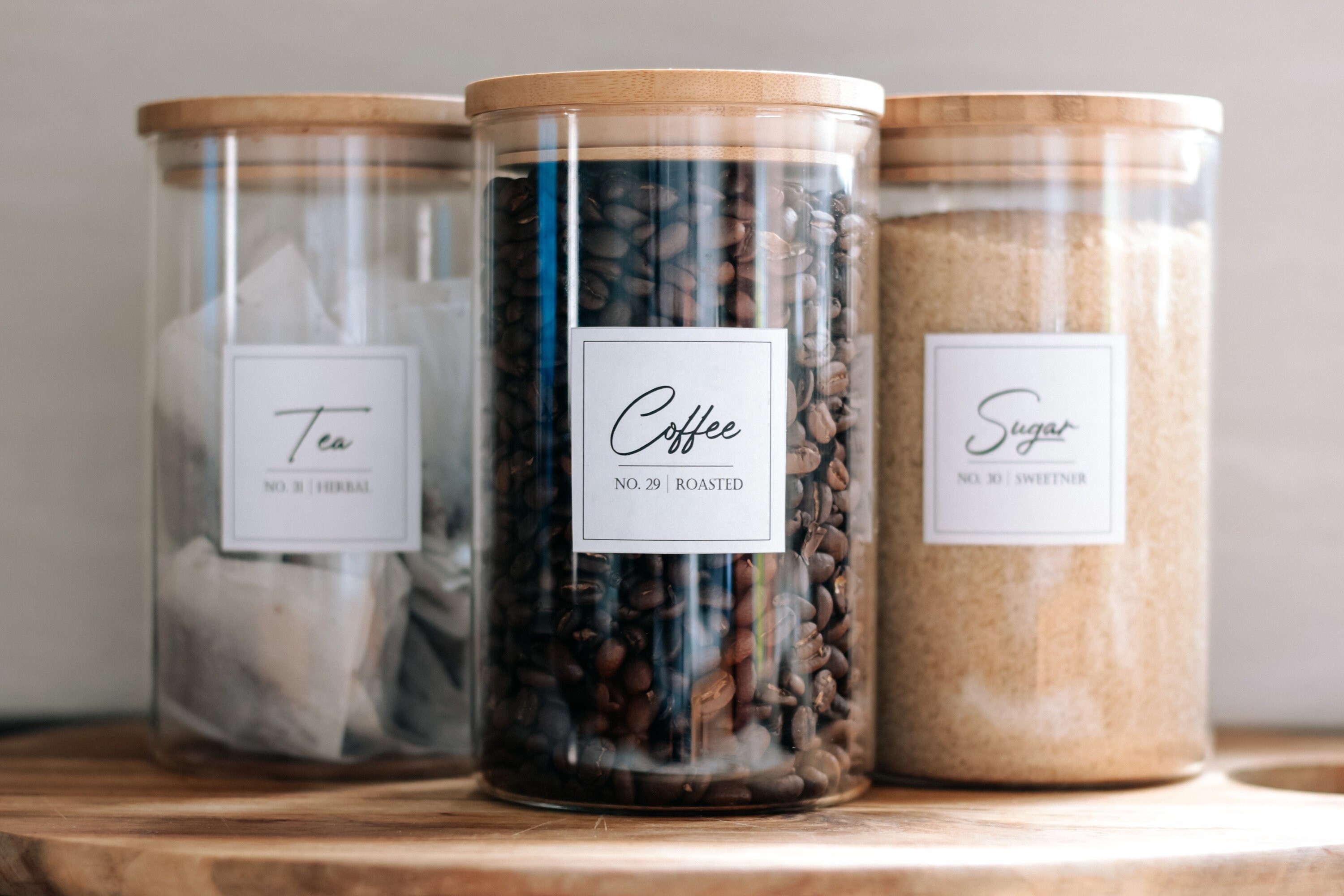 48 Minimalist Pantry Labels | Kitchen Organization | Printable Labels ...