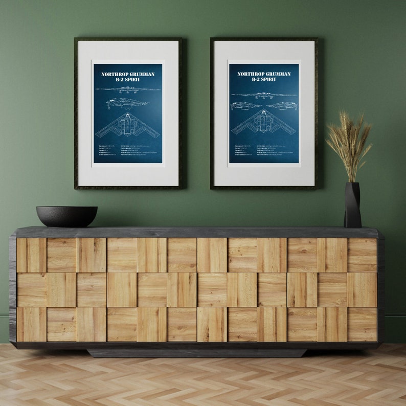 B2 Bomber Aircraft Blueprint | Jets | Specifications | Digital Download ...