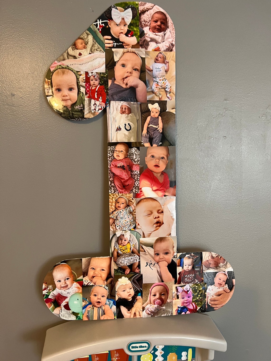 Photo Collage Number Number One Collage | Etsy