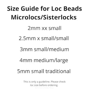 Stainless Steel Loc Beads, Microlocs, Sisterlocks, Dreadlocks, Faux ...