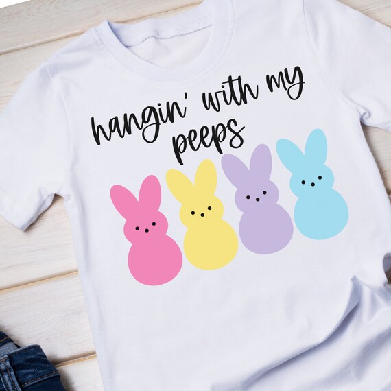 Easter Peeps Hangin With My Peeps SVG Digital Download - Etsy