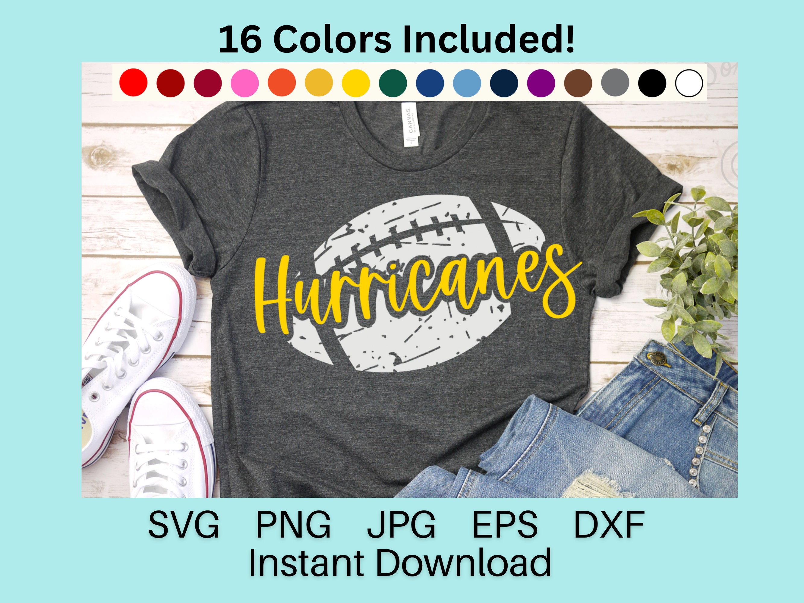 Hurricanes great Football SVG Hurricanes Football