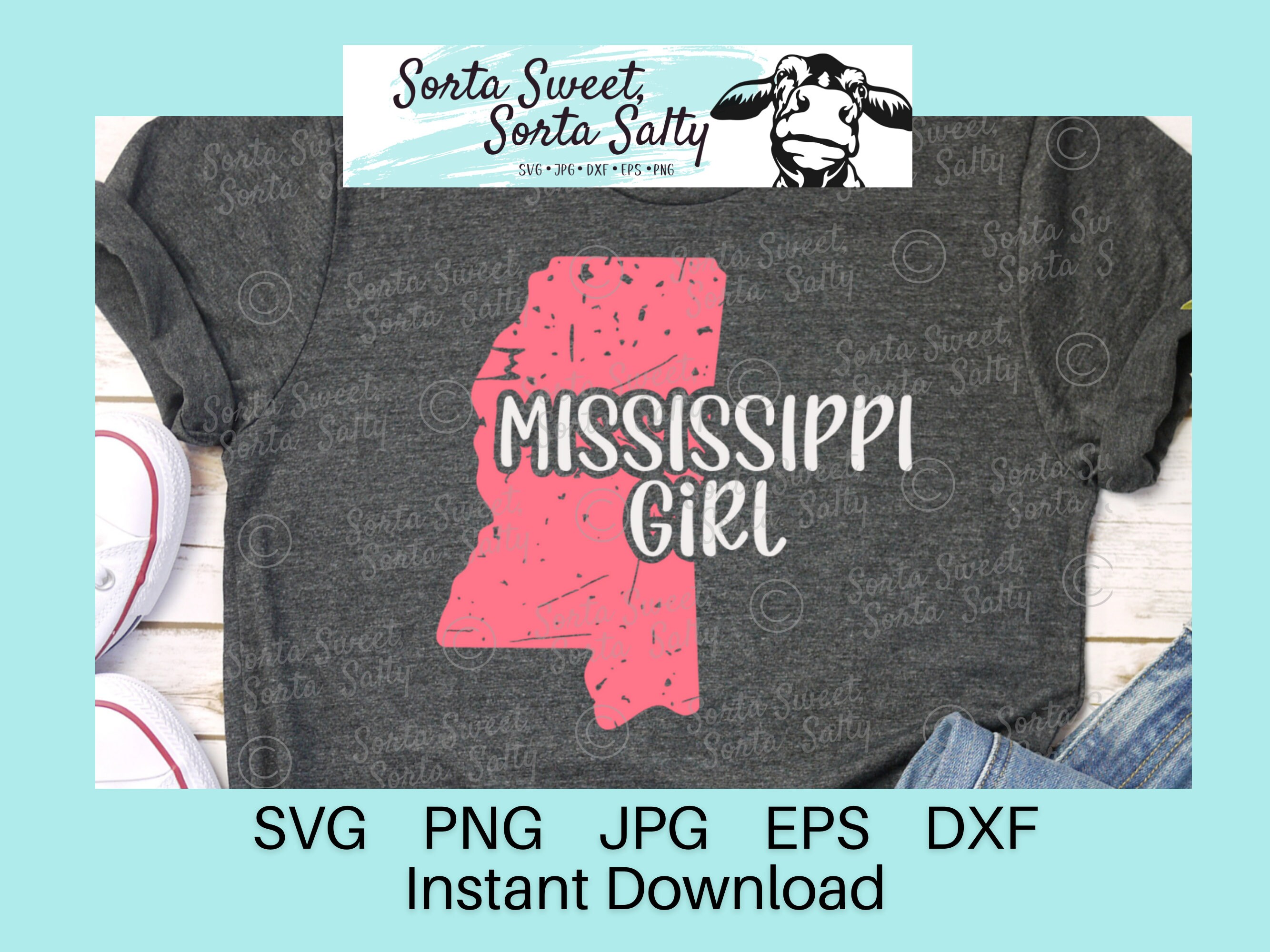 Mississippi Girl Svg | Mississippi SVG | Mississippi Pink PNG Weathered ...