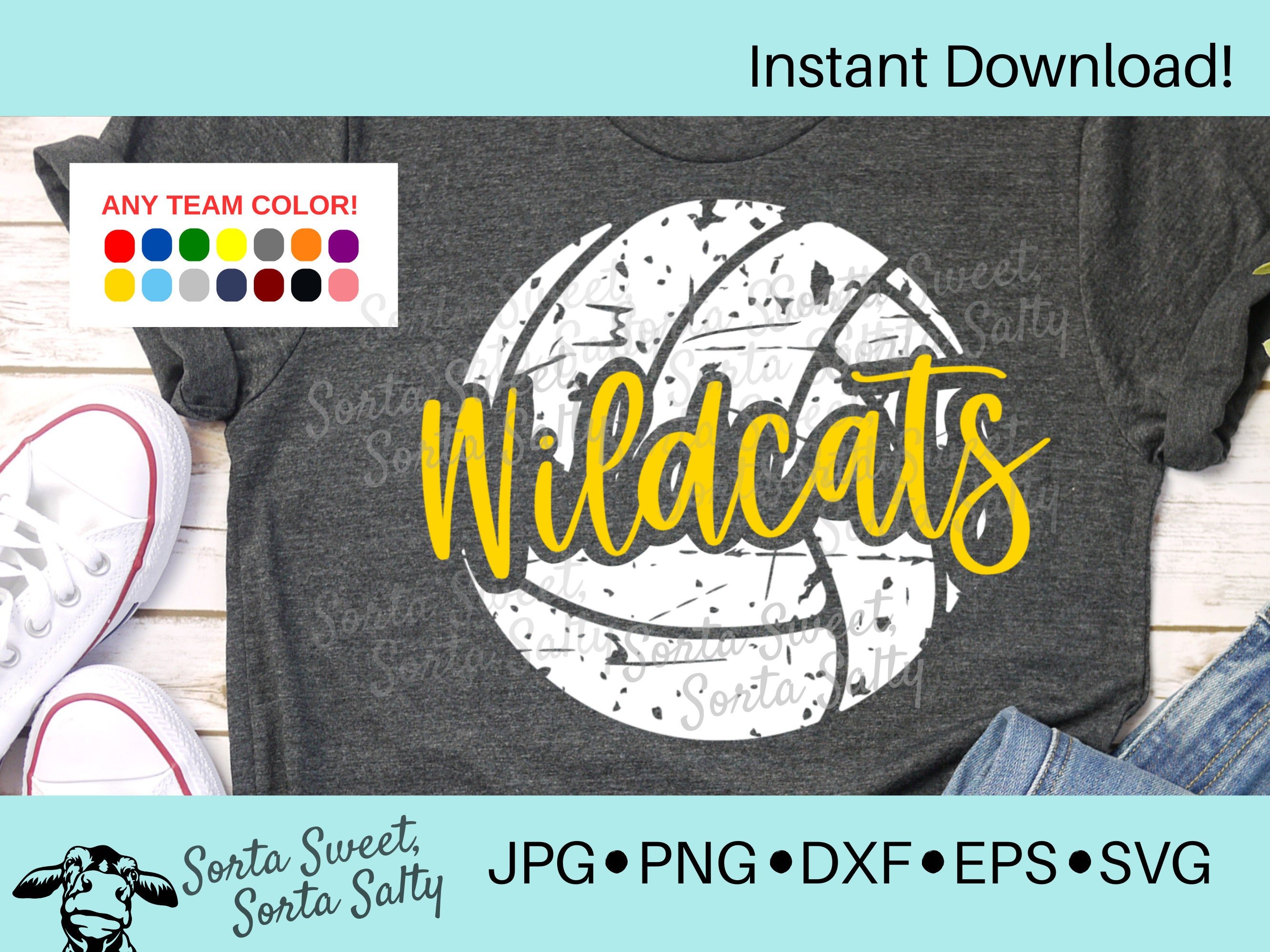 Wildcats Volleyball SVG | Wildcats SVG | Wildcats Shirt | Grunge ...