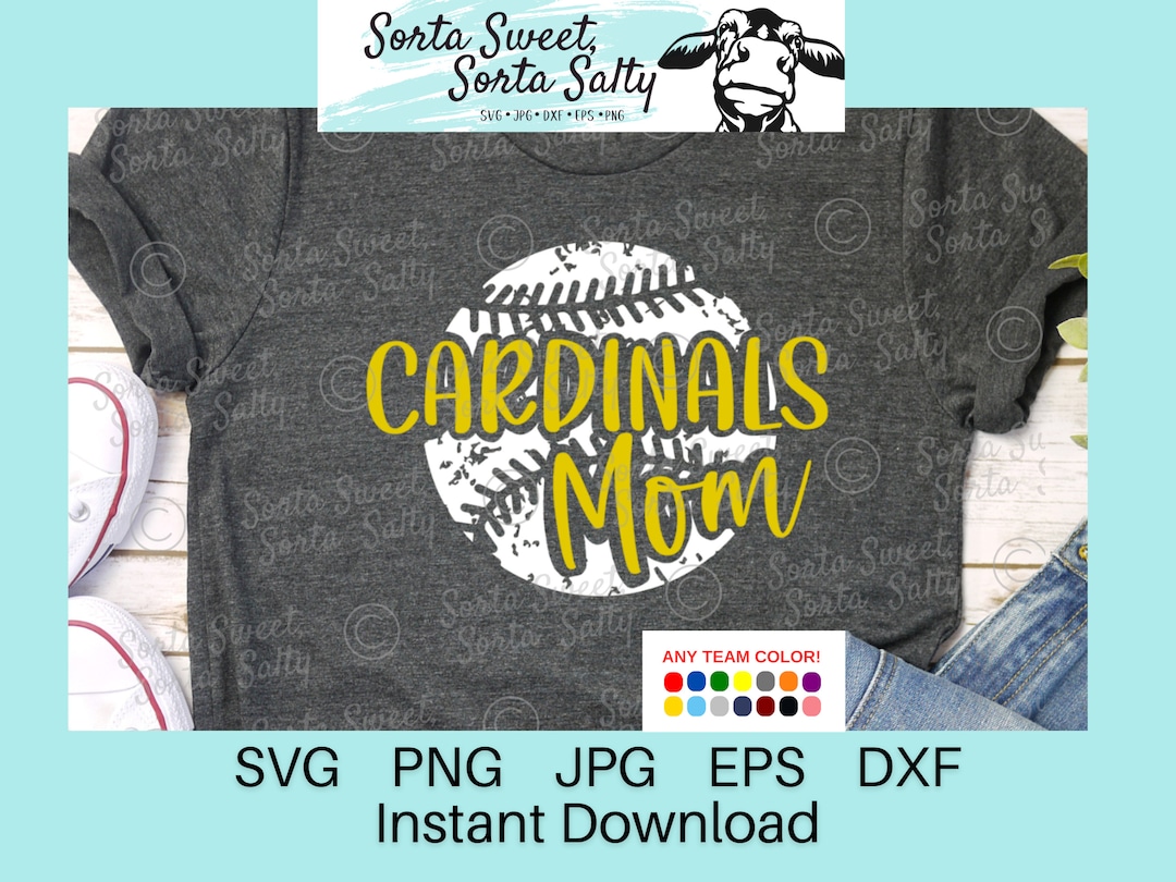 Cardinals Baseball Mom Svg | Cardinals Grunge Weathered SVG | Cardinals ...