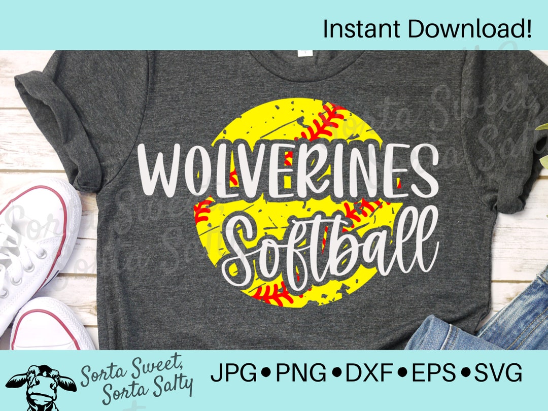 Wolverines Softball SVG | Wolverines Softball Shirt Graphic ...