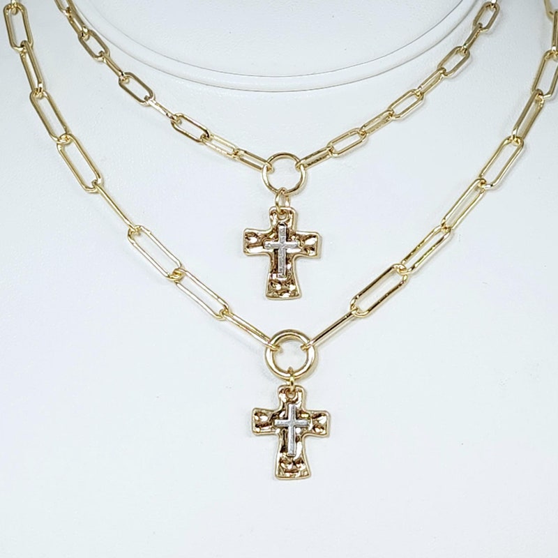 Cool Cross Necklace - Etsy