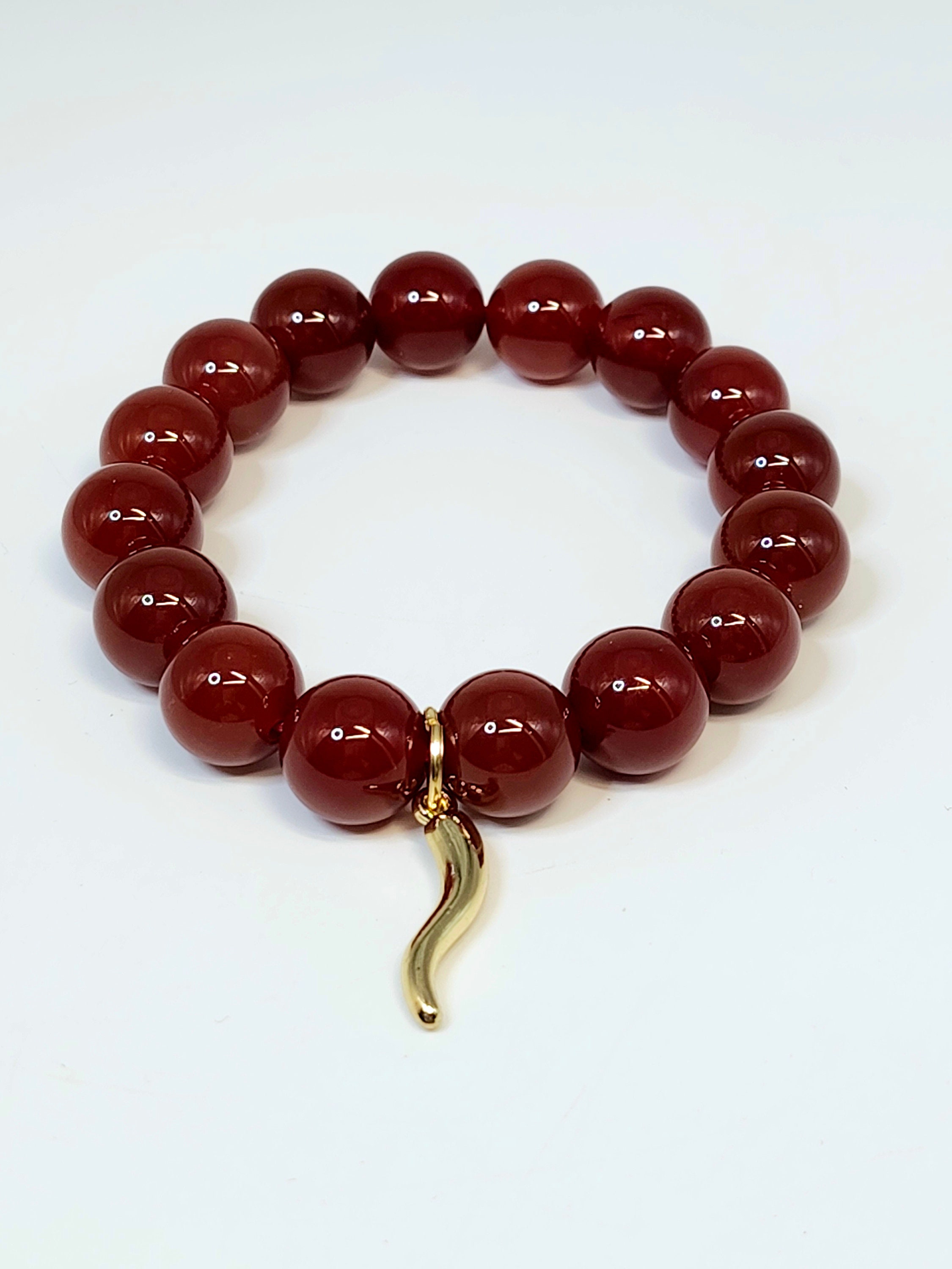 Italian Gold Cornicello Horn Pepper Portafortuna Amulet Talisman 12mm ...