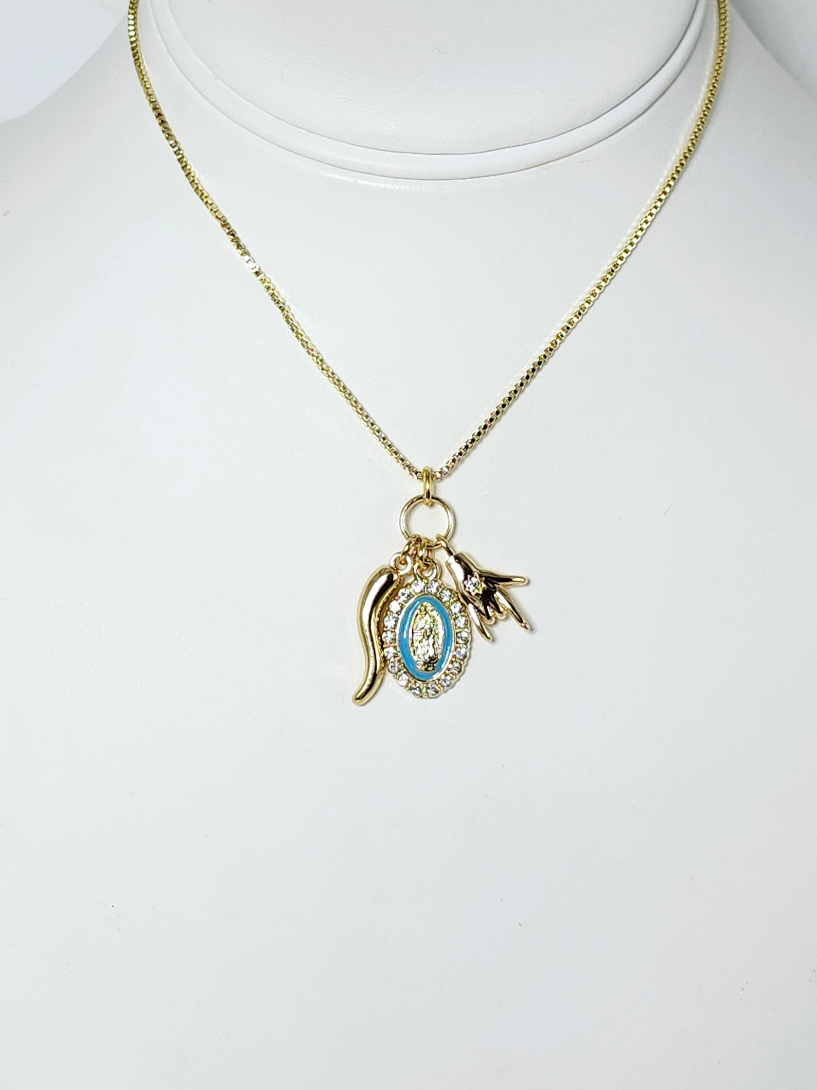 Italian Luck Cornicello Horn Mano Cornuto Hand Gold Pink Blue Red ...