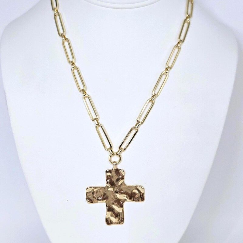 Chunky Cross Necklace - Etsy