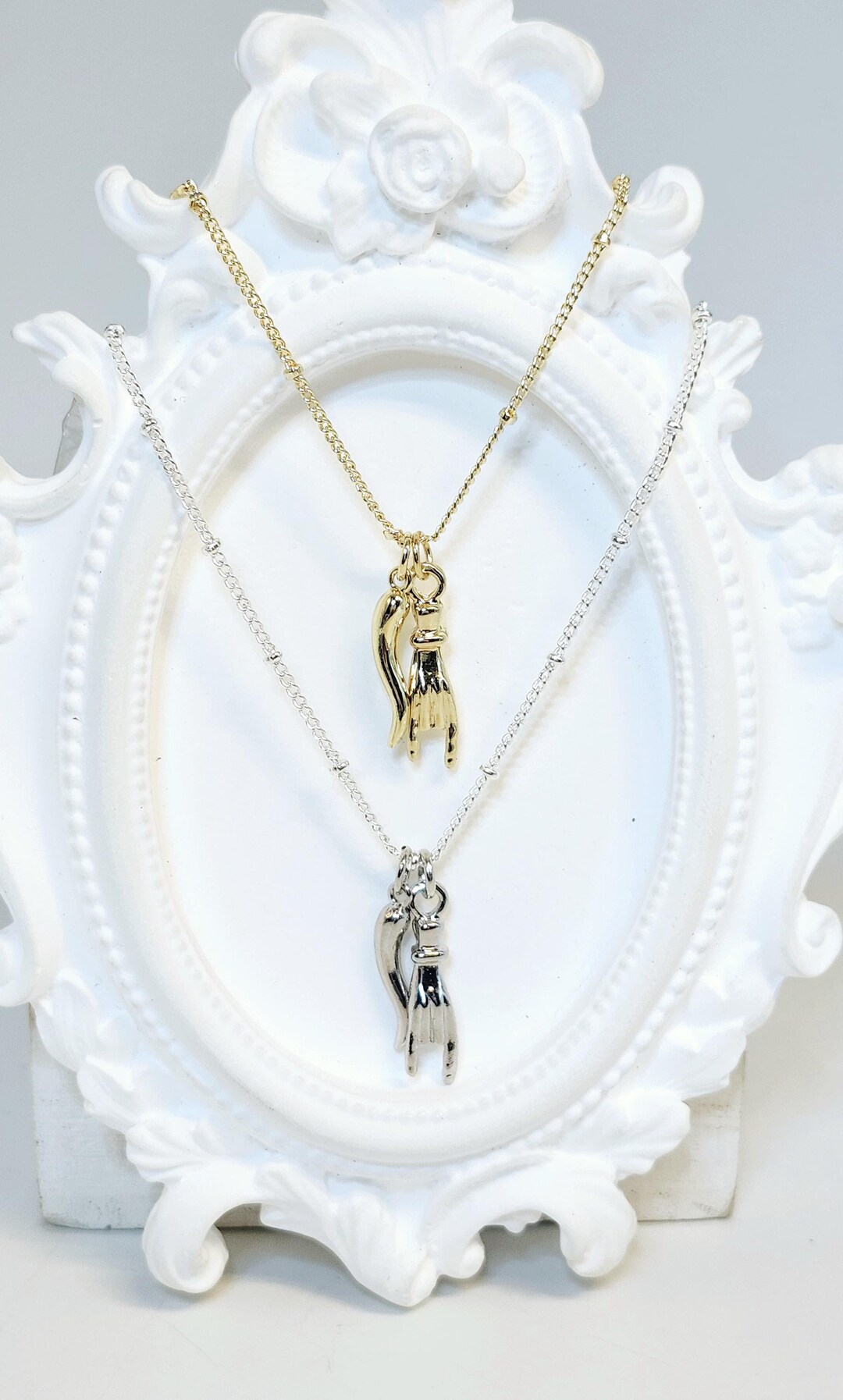 Italian Cornicello Mano Cornuto Hand Amulet Talisman Luck Protection ...