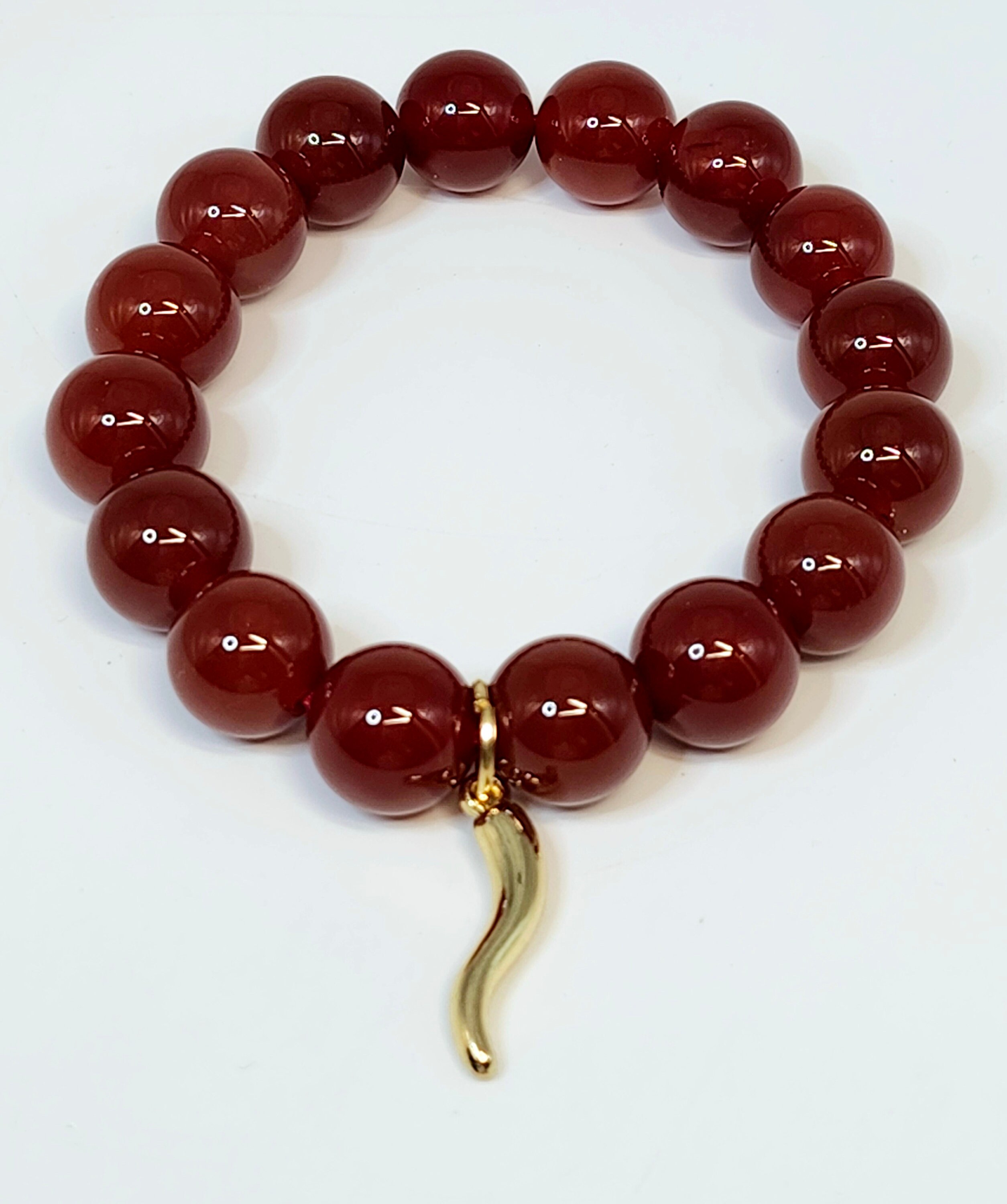 Italian Gold Cornicello Horn Pepper Portafortuna Amulet Talisman 12mm ...