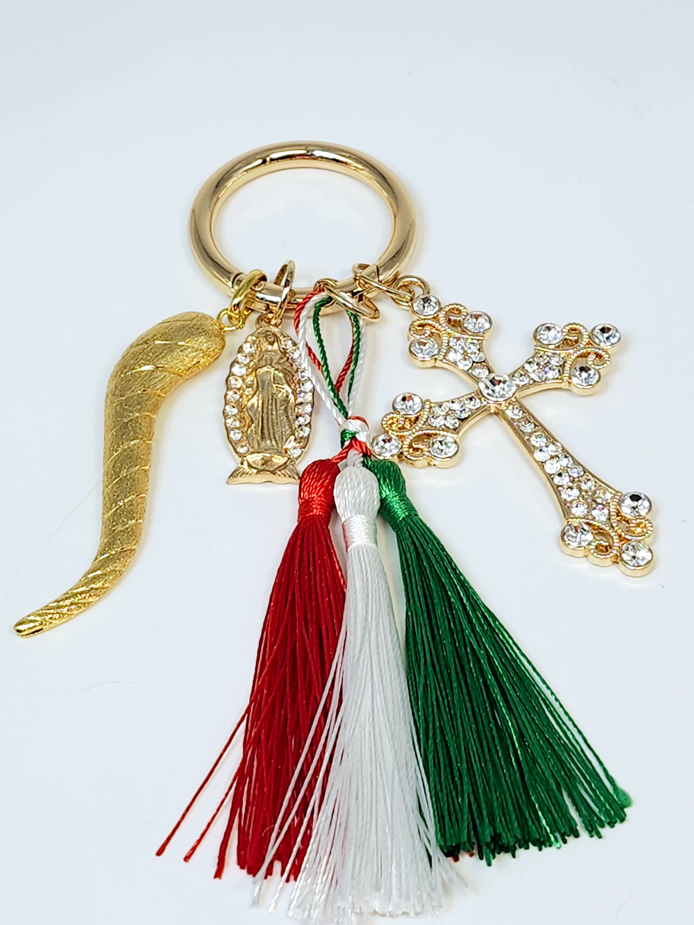 Italian Luck Protection Anti Malocchio Cornicello Amulet Blessed Mother ...