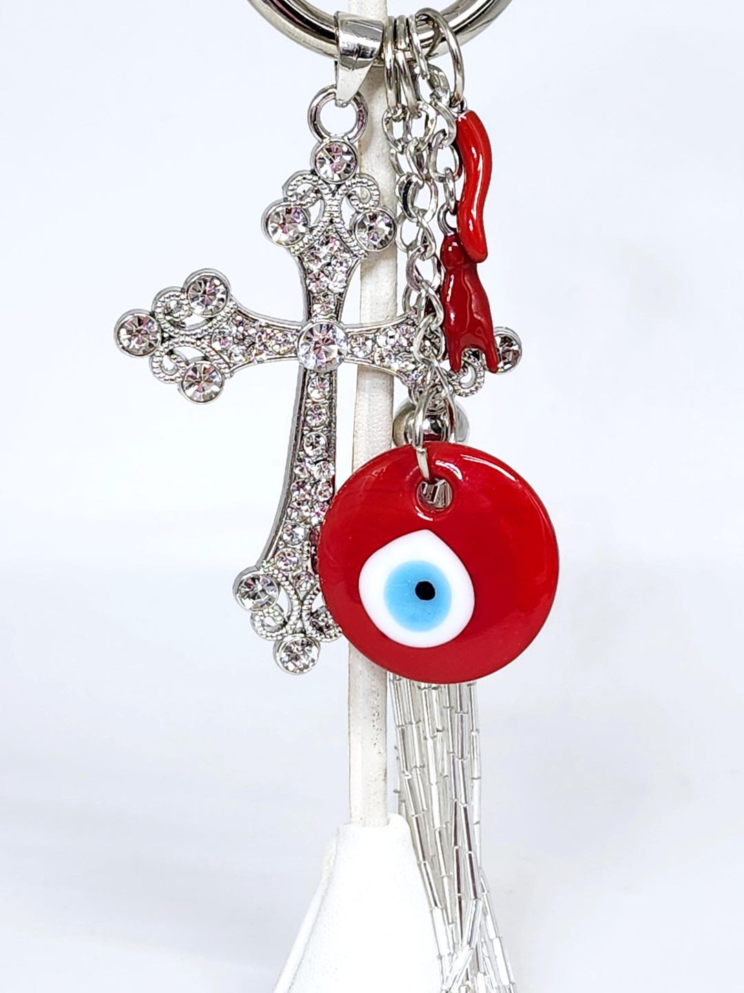 Italian Horn Greek Mati Bag Charms Religious Talisman Protection ...