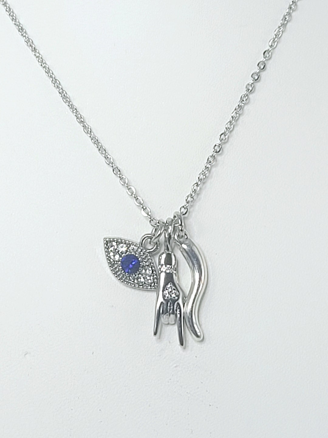 Italian Good Luck Dainty Cornicello Horn Mano Cornuto Hand Cubic ...