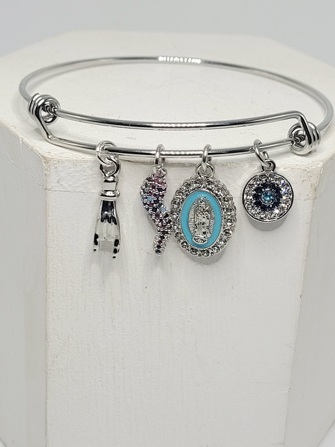 Good Luck Cornicello Italian Mano Cornuto Hand Evil Eye Blessed Mother ...