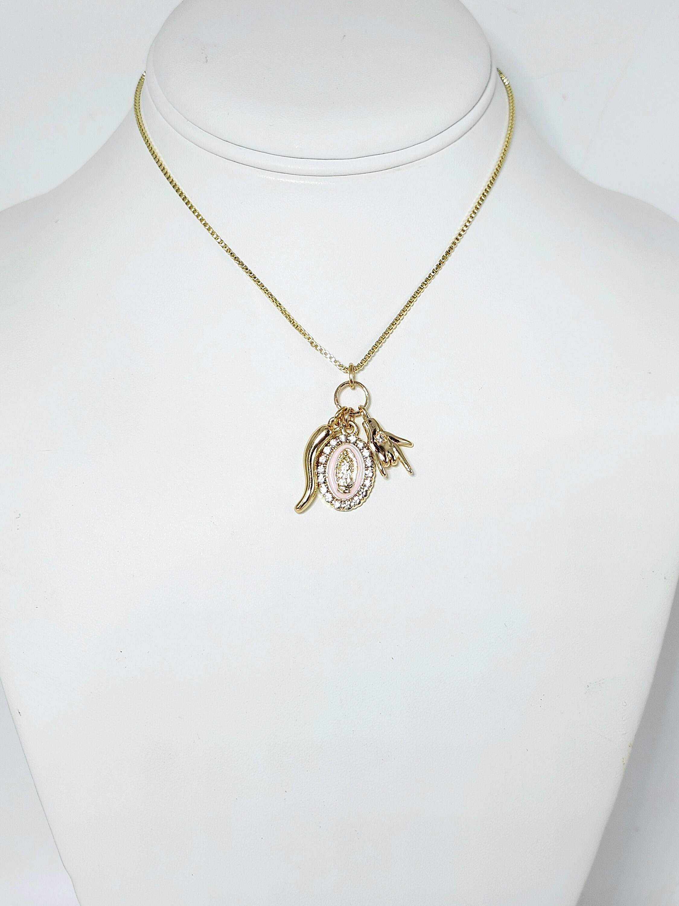 Italian Luck Cornicello Horn Mano Cornuto Hand Gold Pink Blue Red ...
