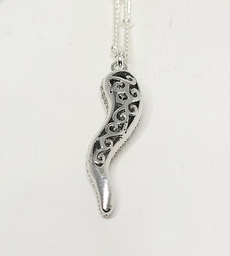 Italian Cornicello Luck CZ Bling Micro Pave Horn Pepper Malocchio ...