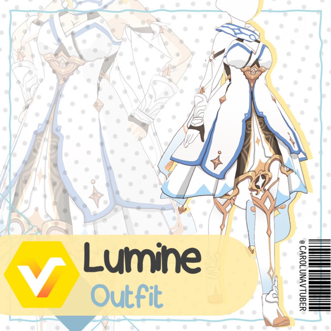 Vroid Outfit Lumine/genshin Impact - Etsy