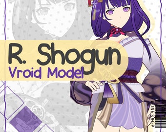 Vroid Hair Preset Raiden Shogun/genshin Impact - Etsy
