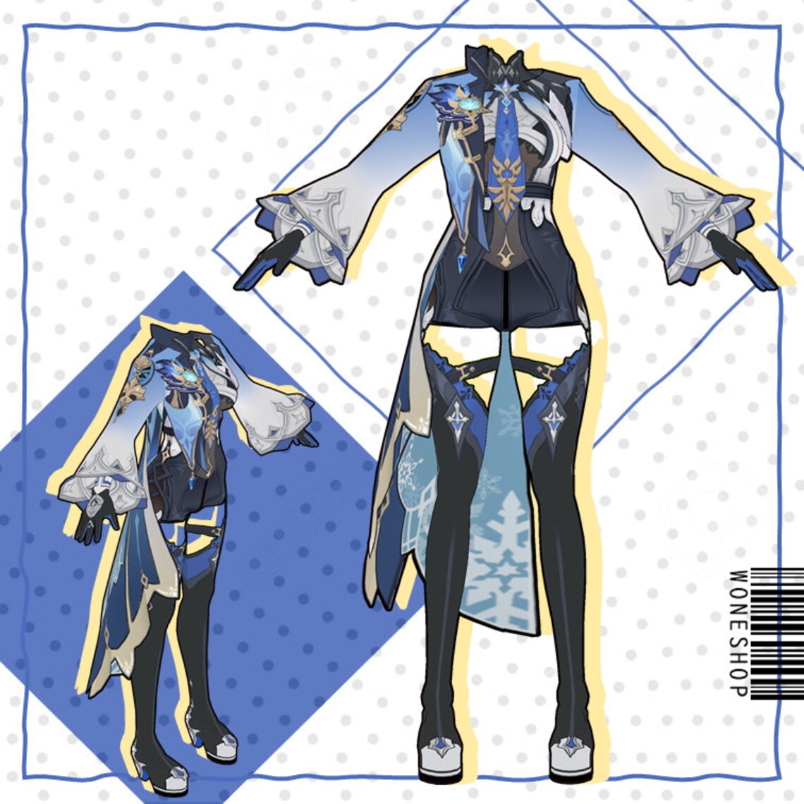 Vroid Outfit Eula/genshin Impact - Etsy UK