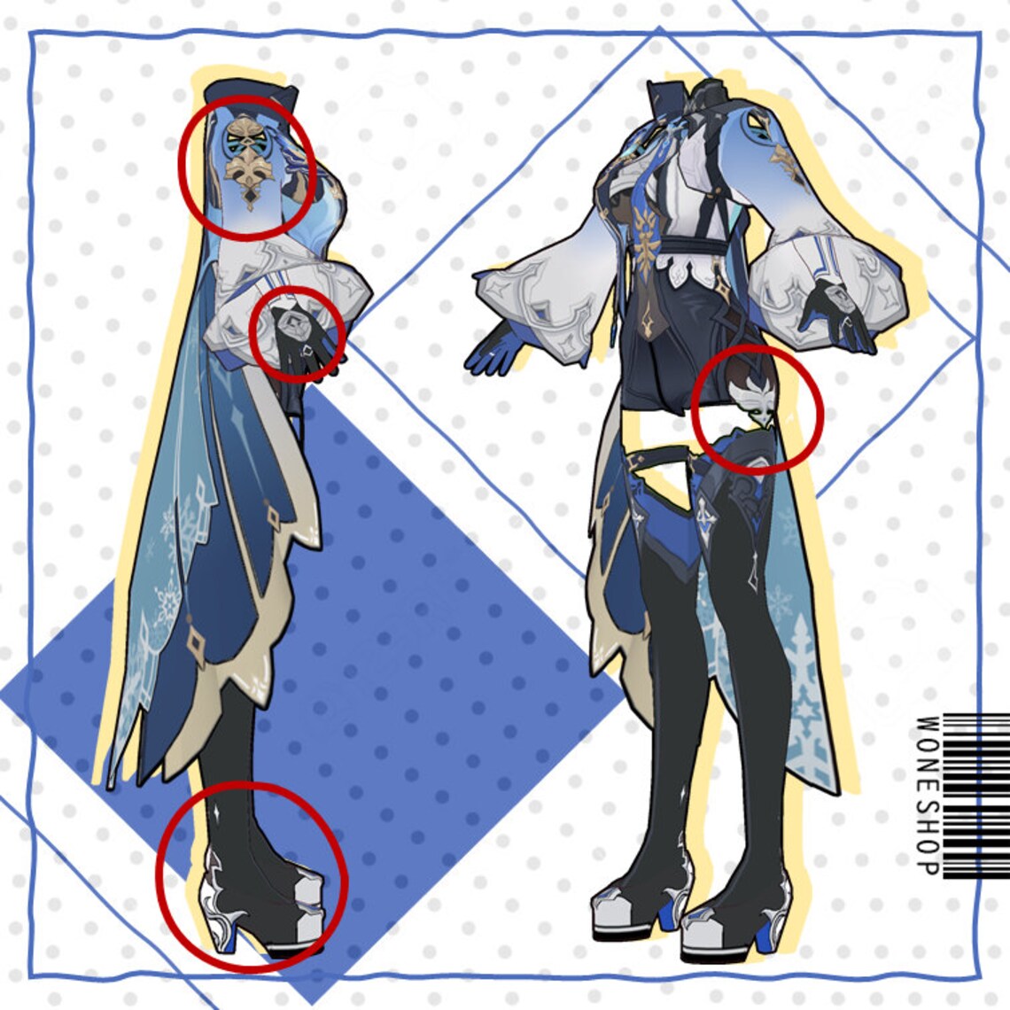 Vroid Outfit Eula/genshin Impact - Etsy UK