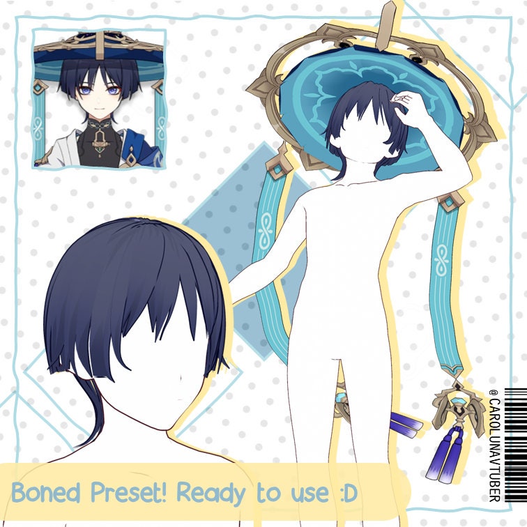 Vroid Hair Preset Wanderer/genshin Impact - Etsy