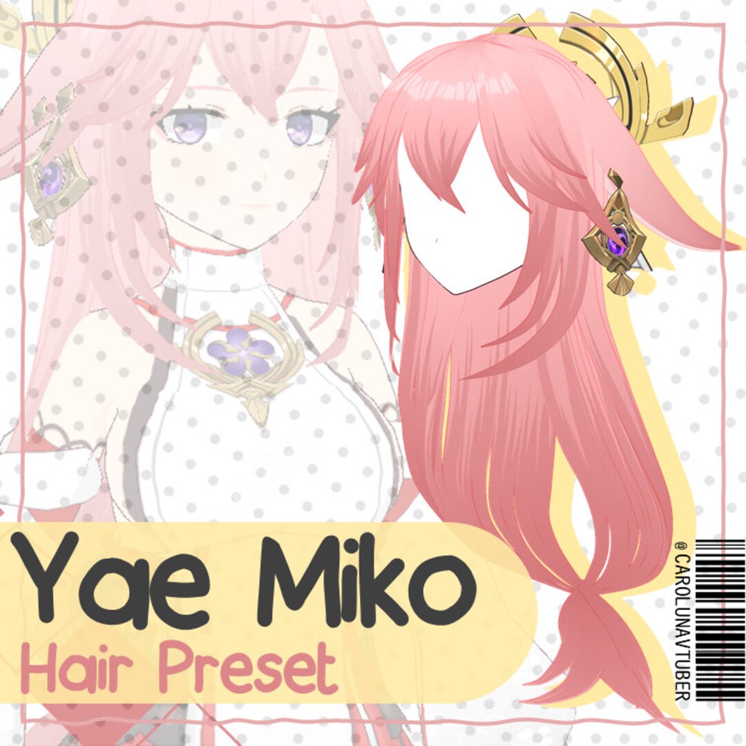 Vroid Hair Preset Yae Miko/genshin Impact - Etsy Canada