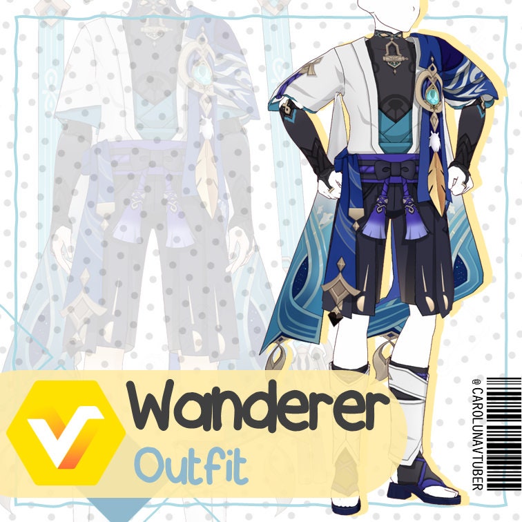 Vroid Outfit Wanderer/genshin Impact - Etsy