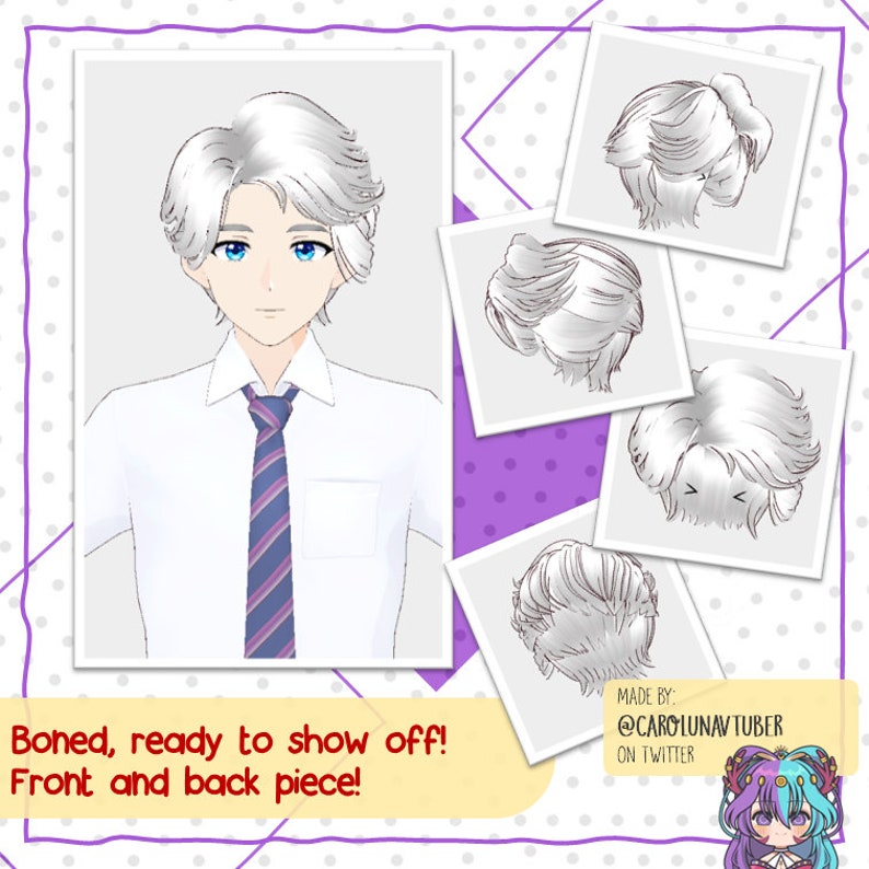 Vroid Hair Preset Short and Stylish - Etsy