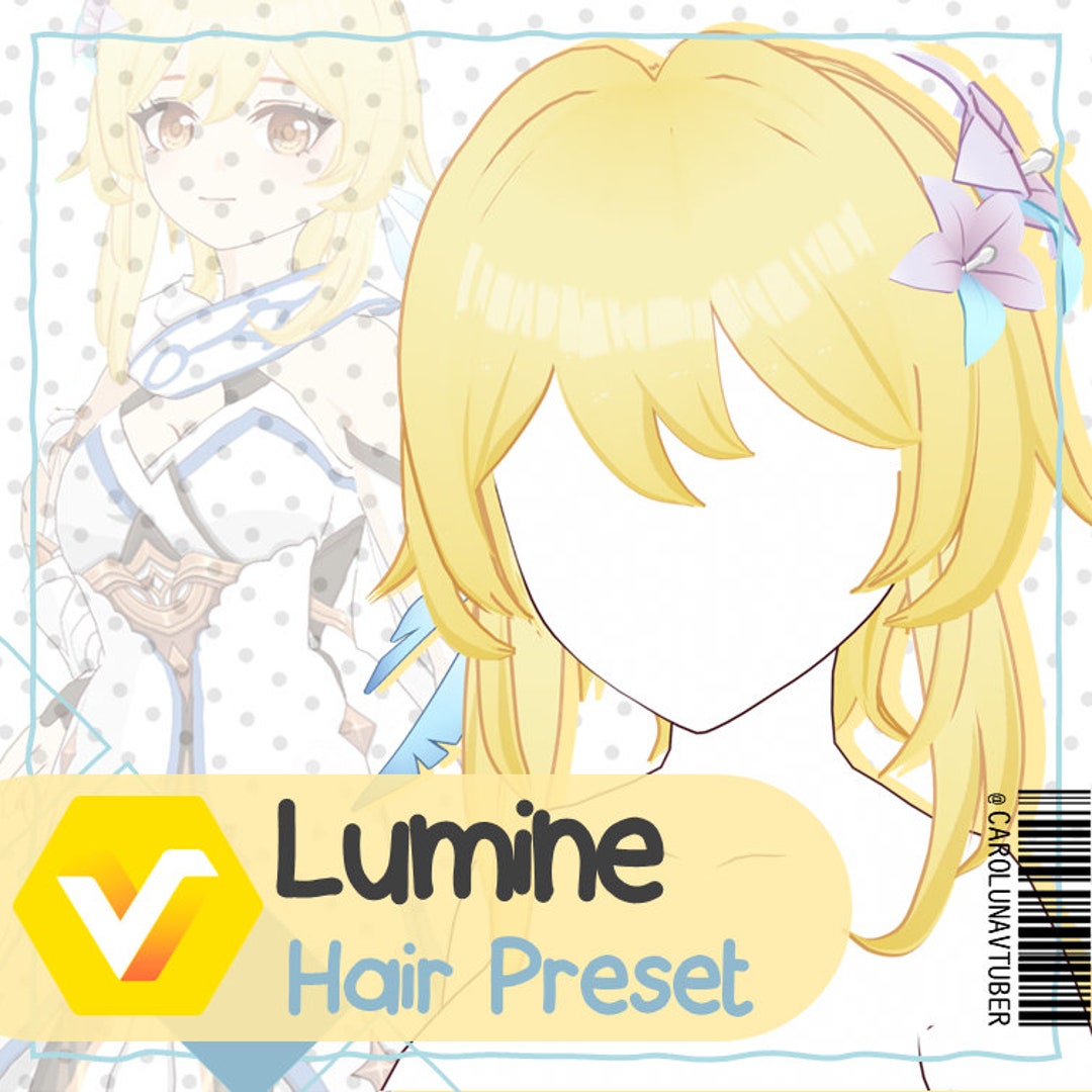 Vroid Hair Preset Lumine/genshin Impact - Etsy