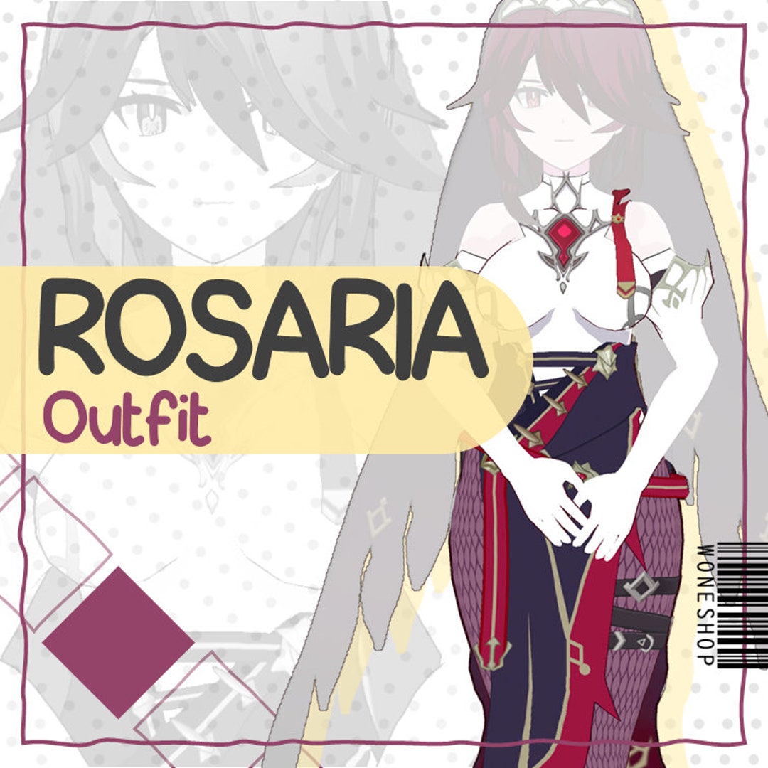 Vroid Outfit Rosaria/genshin Impact - Etsy