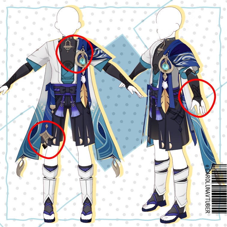 Vroid Outfit Wanderer/genshin Impact - Etsy