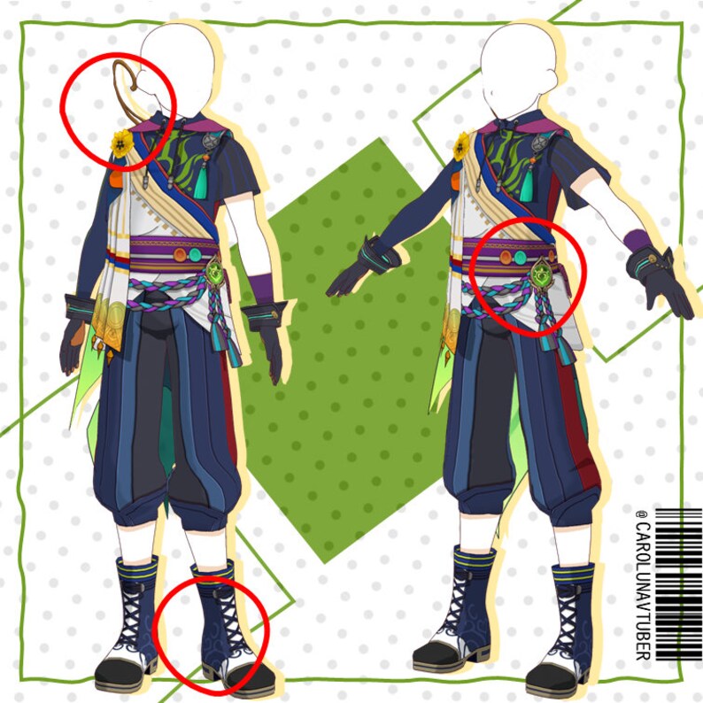 Vroid Outfit Tighnari /genshin Impact - Etsy