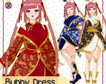 Vtuber Year of the Rabbit Lunar New Year / Chinese New Year - Etsy