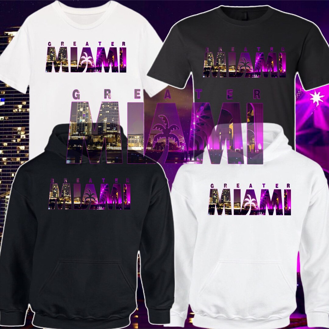 Miami greater Miami Graphic T-shirts & Hoodies available in - Etsy