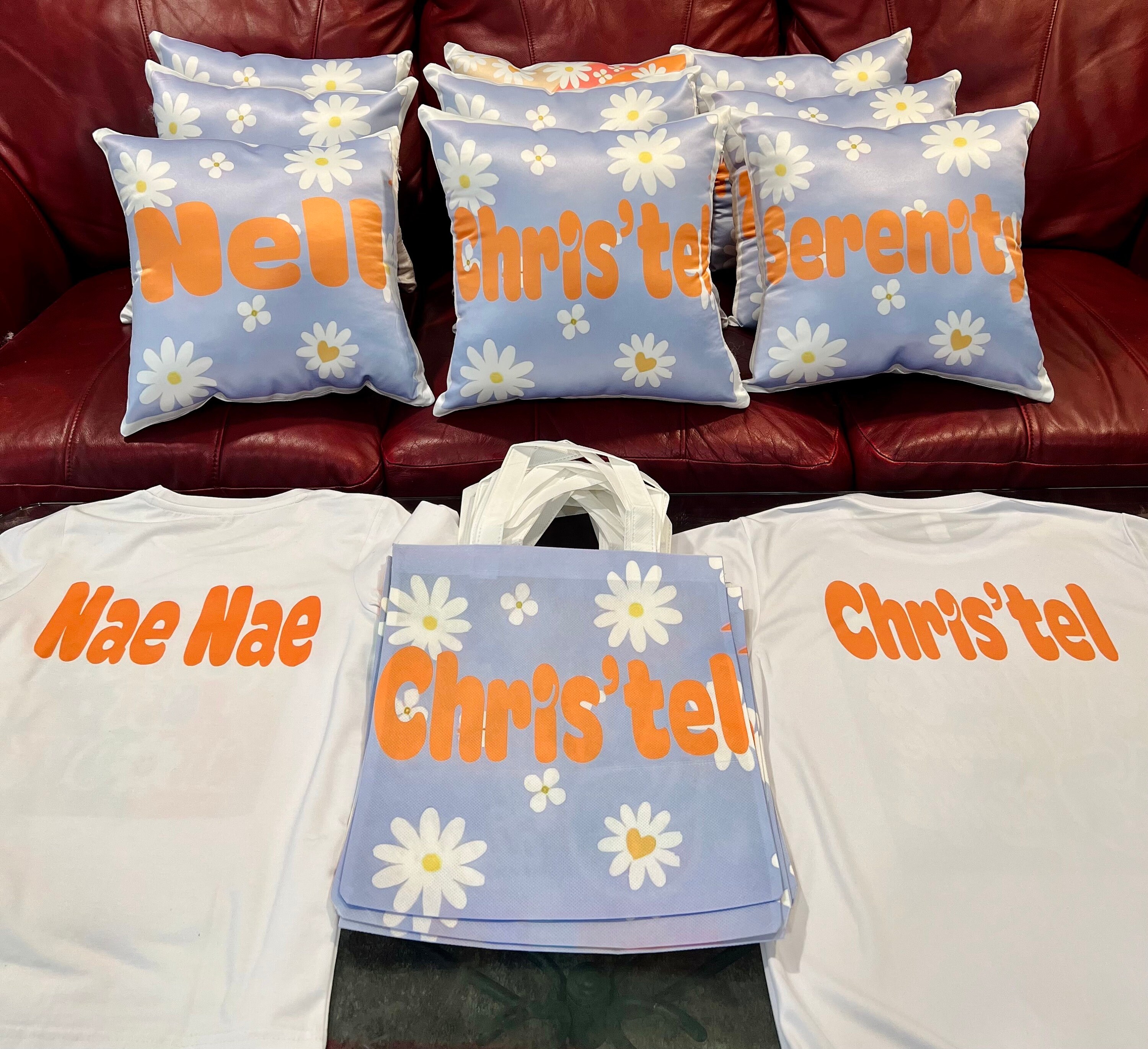 Sleepover Bundle (custom Themed Design, Custom T-shirt, Custom Pillow ...