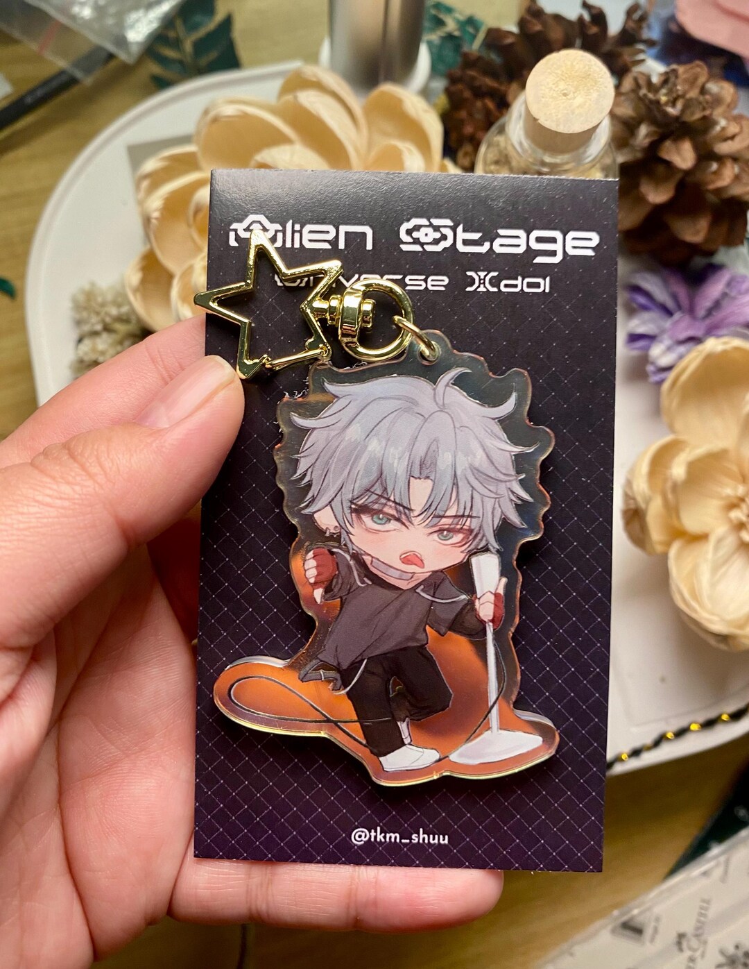 Alien Stage Till ALNST Keychain Acrylic Hologram ~universe Idol Series ...